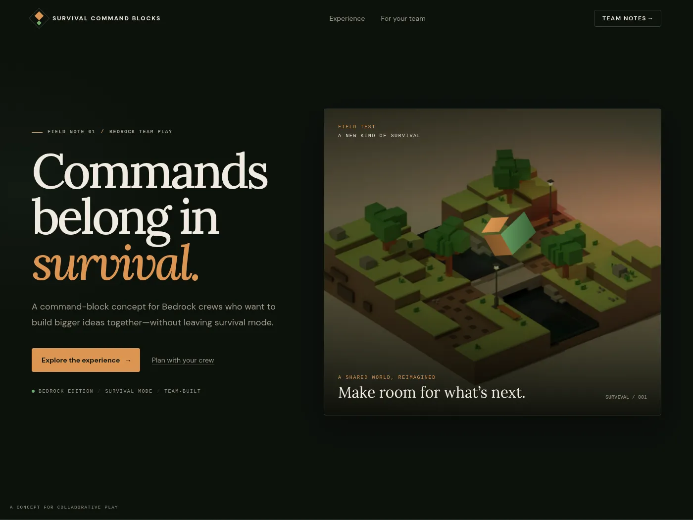 Survival Command Blocks
