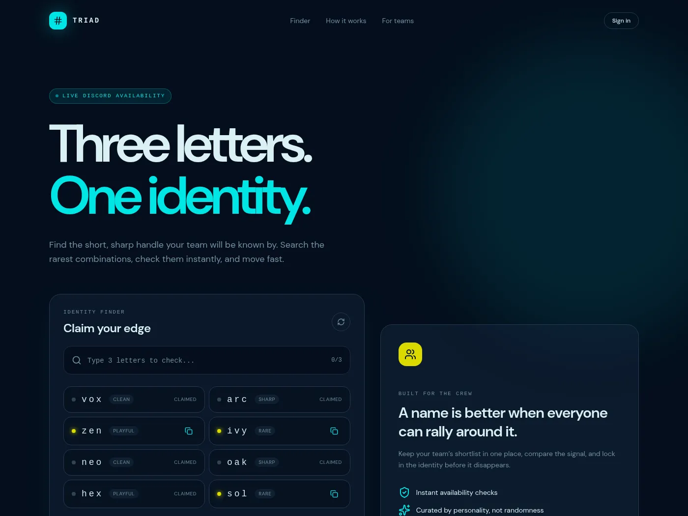 Discord Name Finder