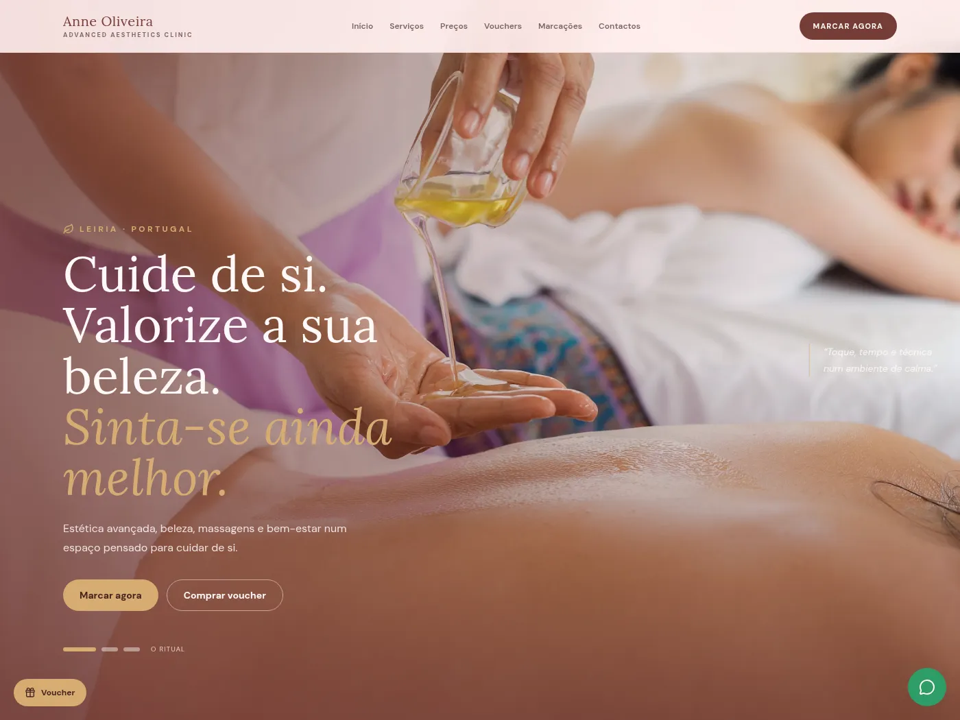 Anne Oliveira Premium Clinic Site
