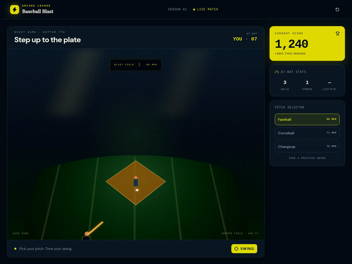 3D Baseball Blast
