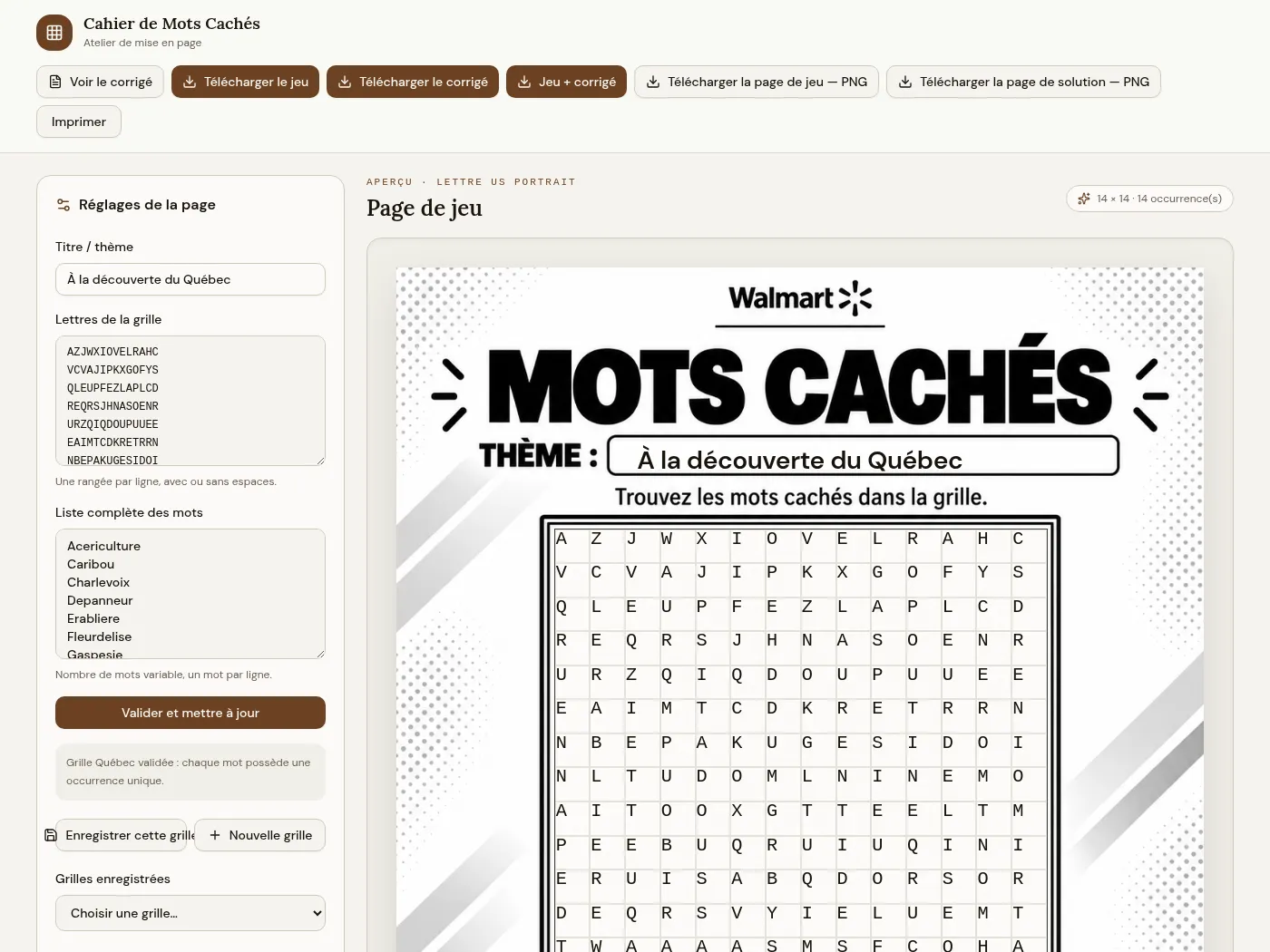 Cahier de Mots Cachés Pro