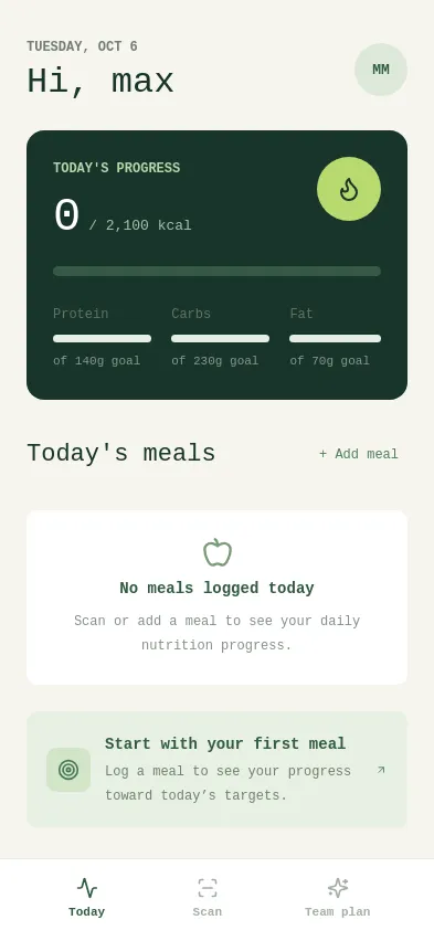 SnapMacro Tracker