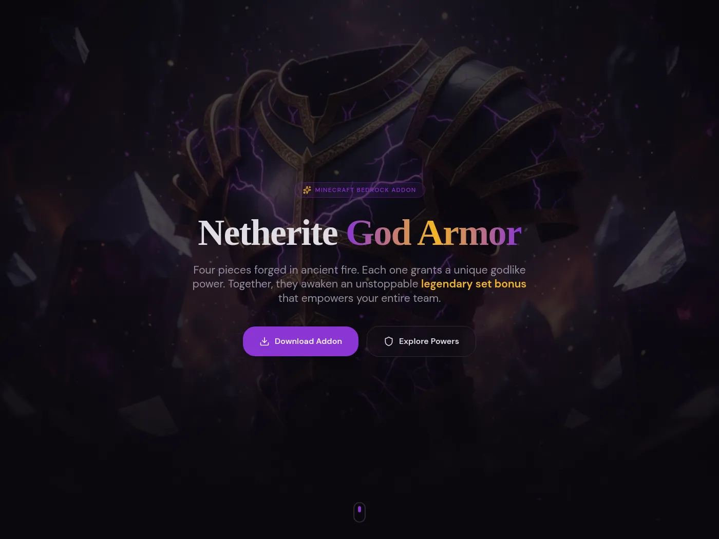 Netherite God Armor Addon