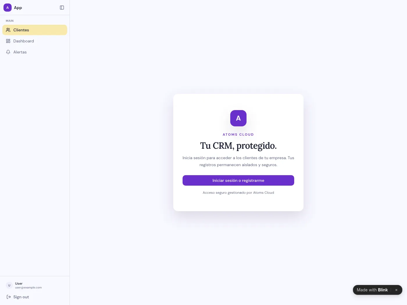 AtomSaaS CRM Cloud