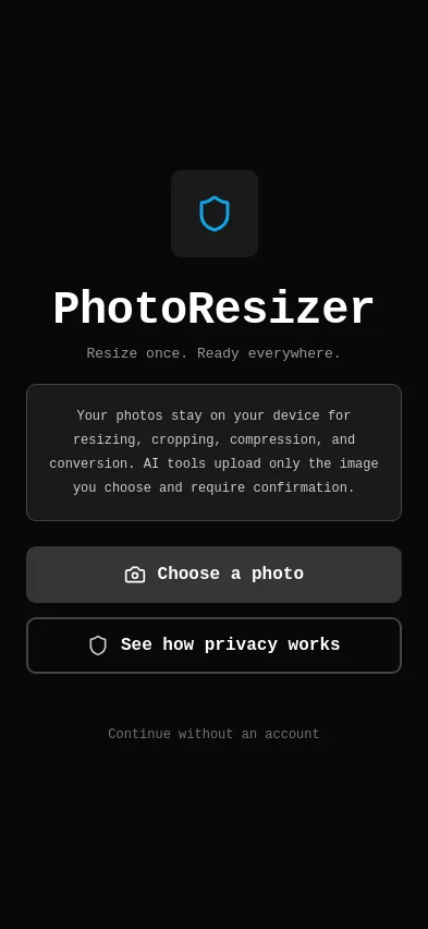 PhotoResizer Mobile
