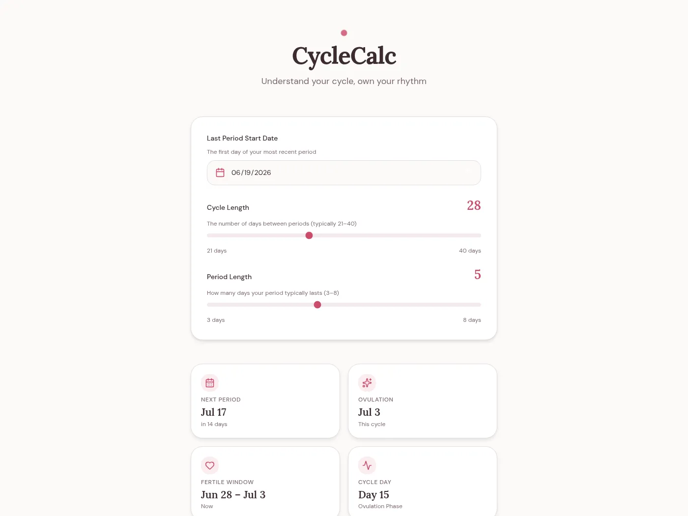 CycleCalc