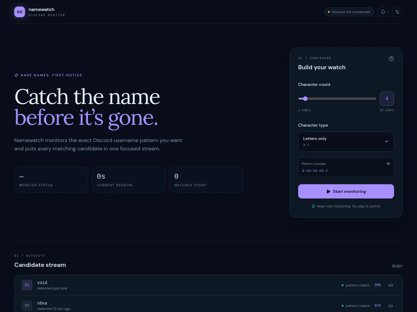 Discord Username Sniper