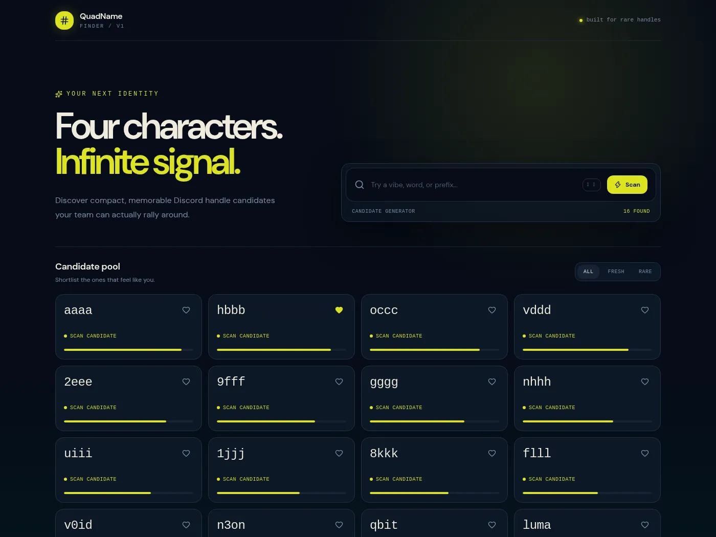 QuadName Finder