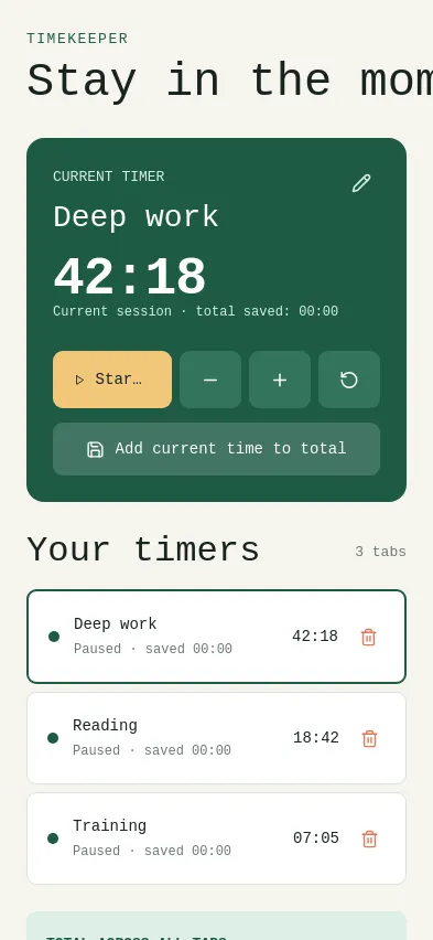 MultiTab Timer Pro
