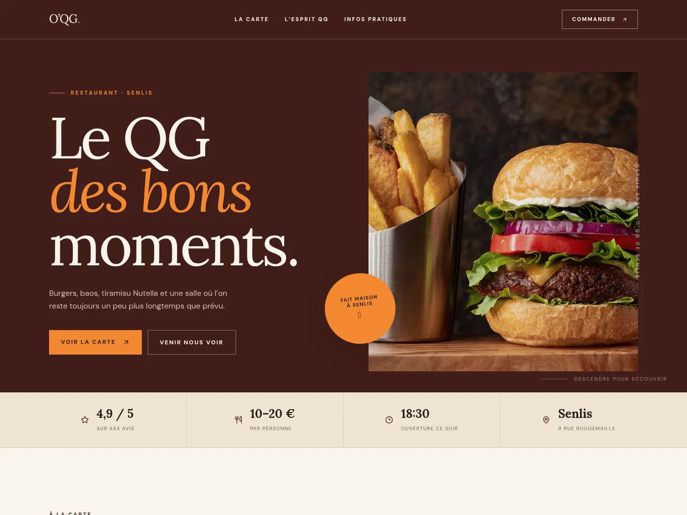 O'QG Senlis Restaurant Hub