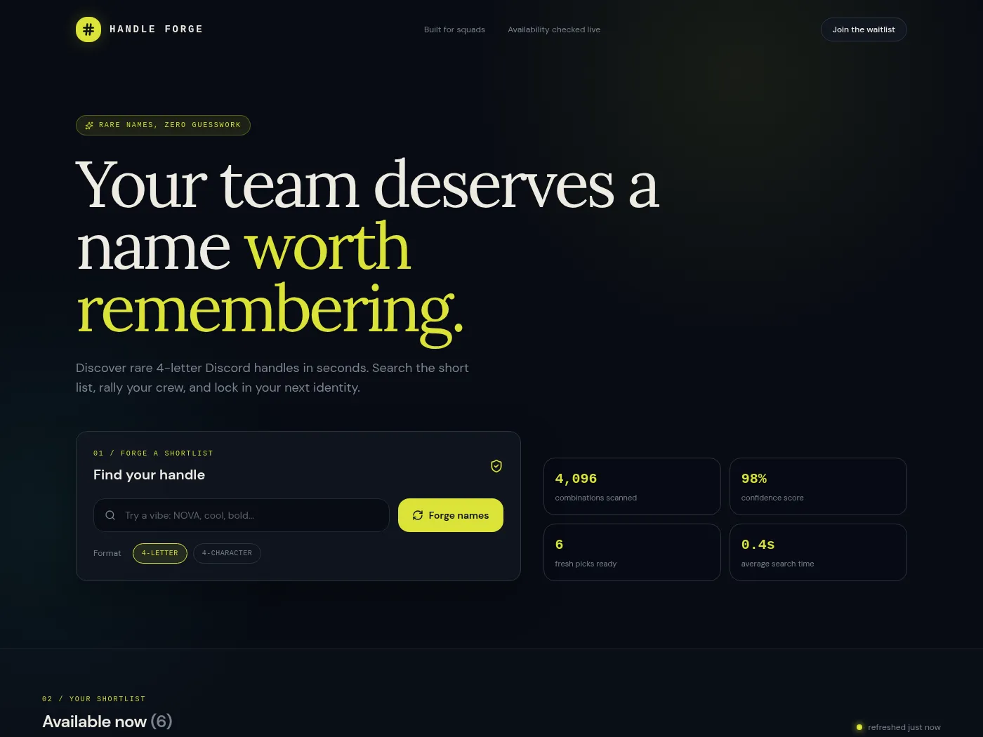 Discord Handle Finder