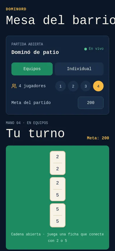 DominoRD Mobile App