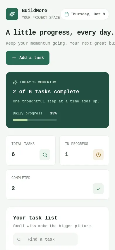 BuildMore App