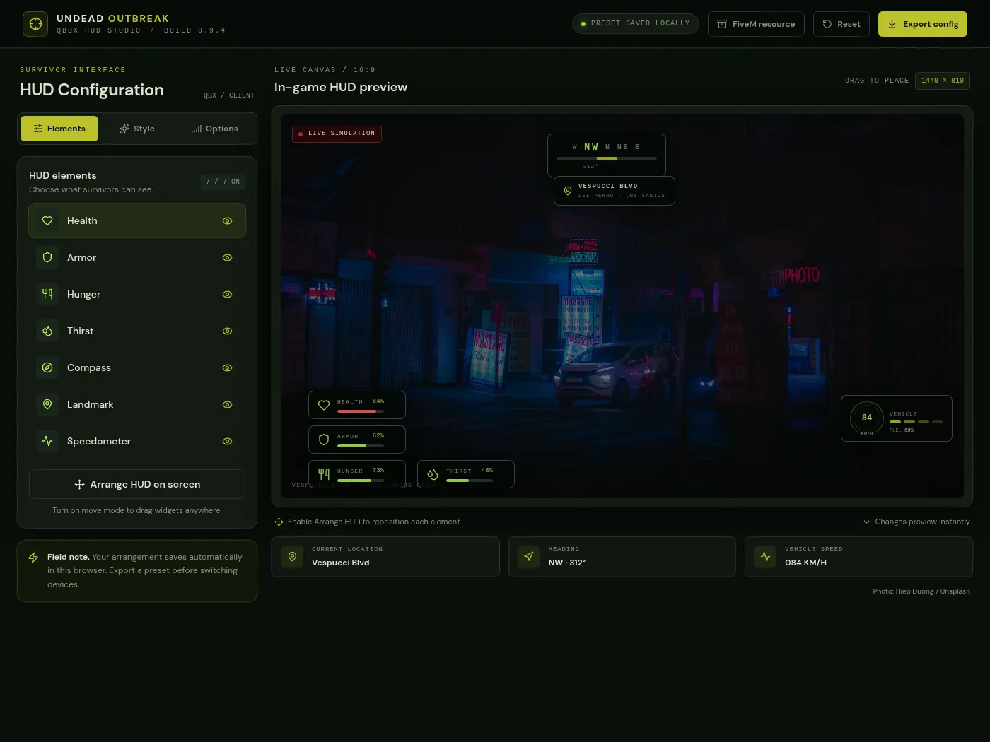 Undead Outbreak HUD Suite