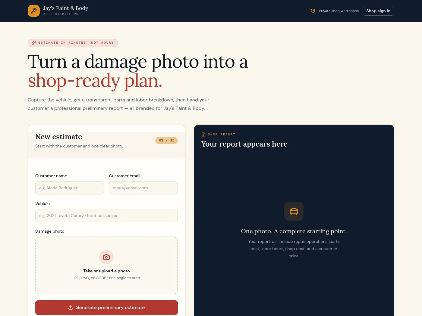 AutoEstimate Pro