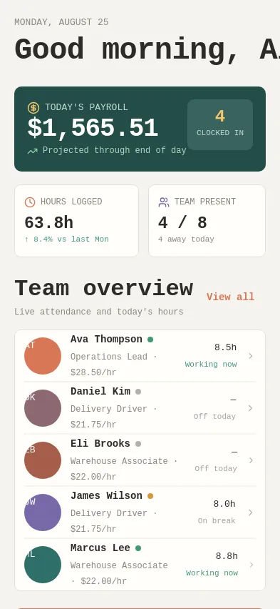 WorkHours Tracker