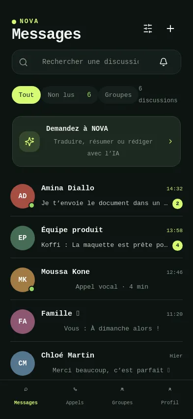 NOVA Communicate AI