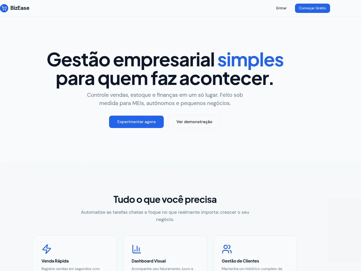 BizEase Gestão Simples