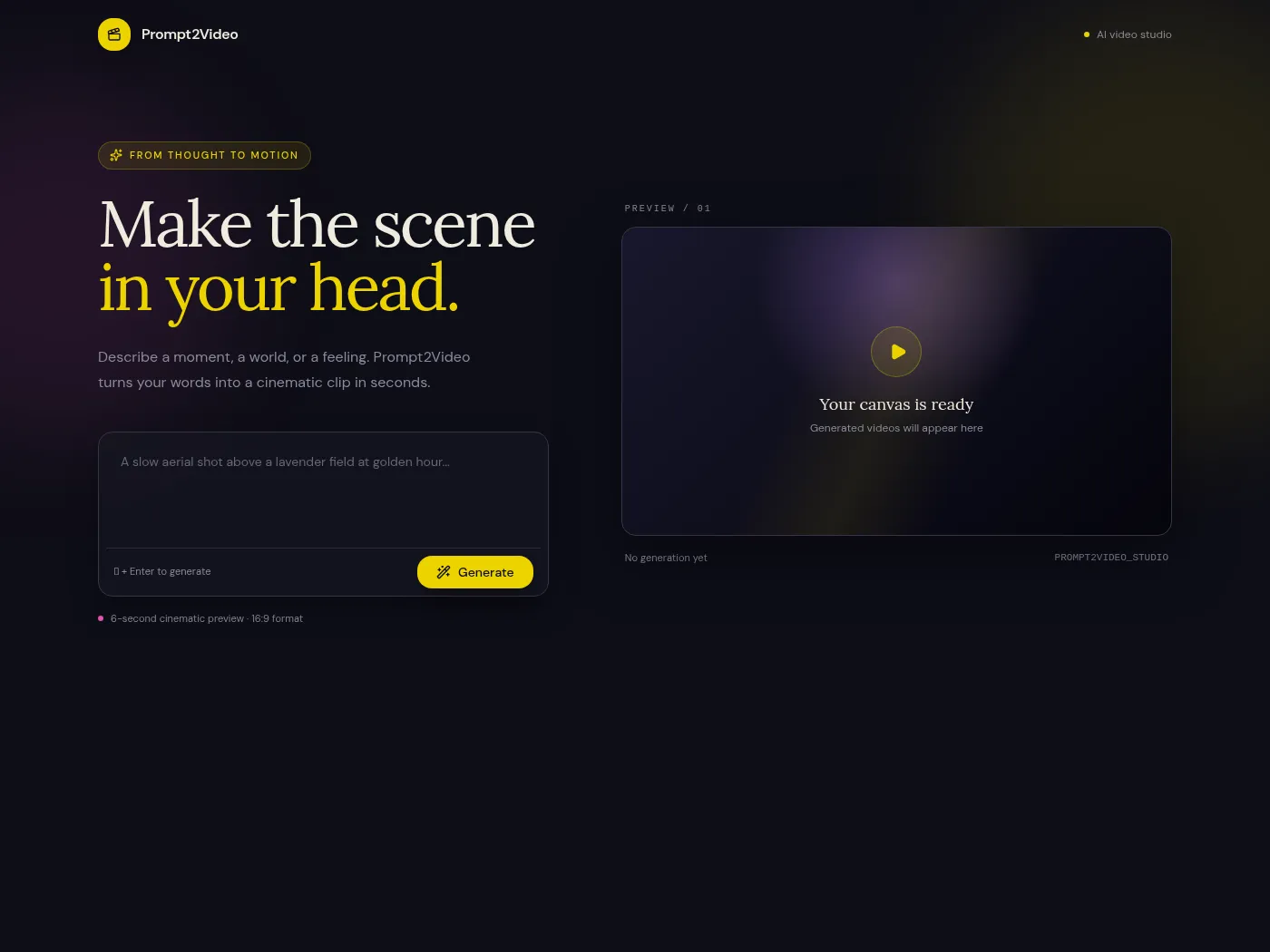 Prompt2Video Generator