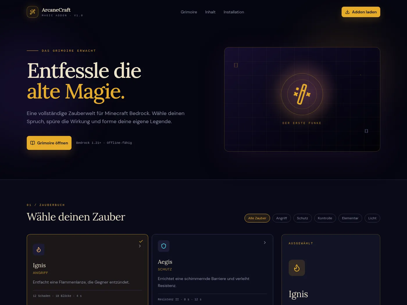 ArcaneCraft: Magic Addon