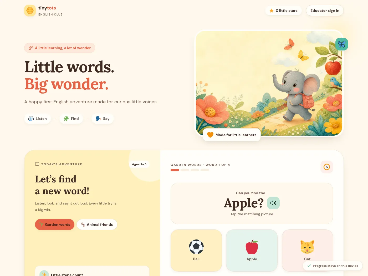 TinyTots English AI