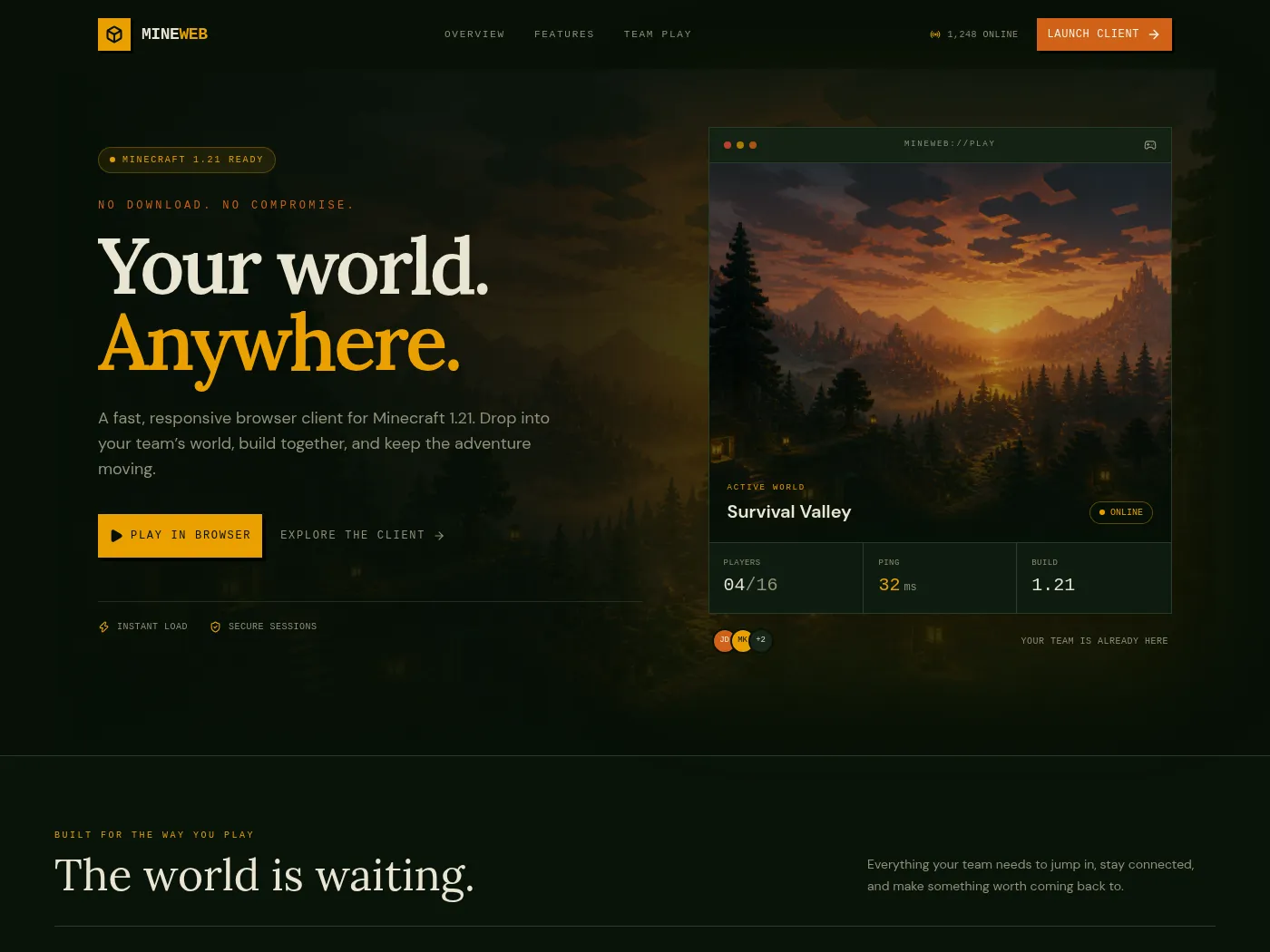 MineWeb Sandbox Client