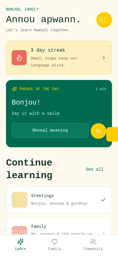 Kwéyòl Connect