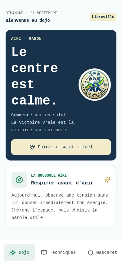 Aïkido Gabon Mobile App