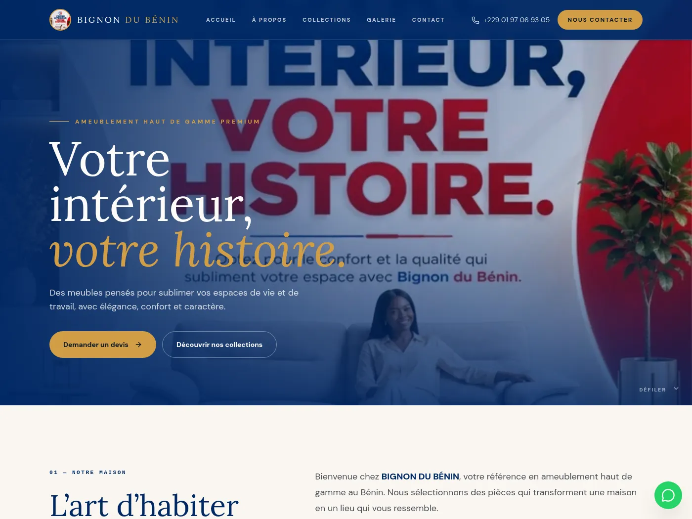Bignon Premium Furniture Site