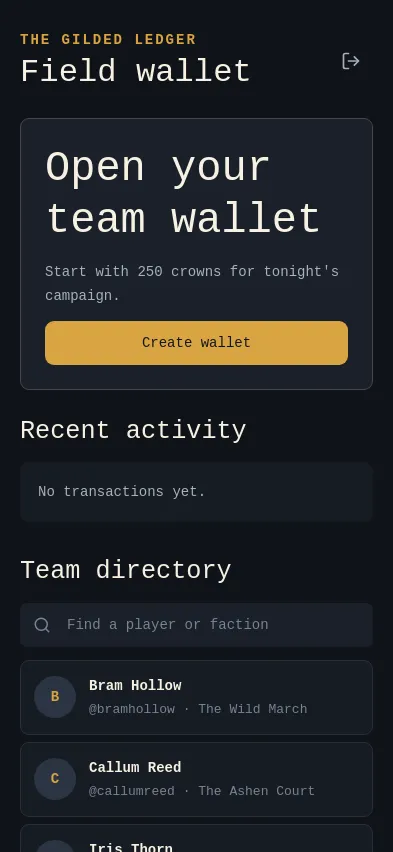 LARP Wallet Mobile