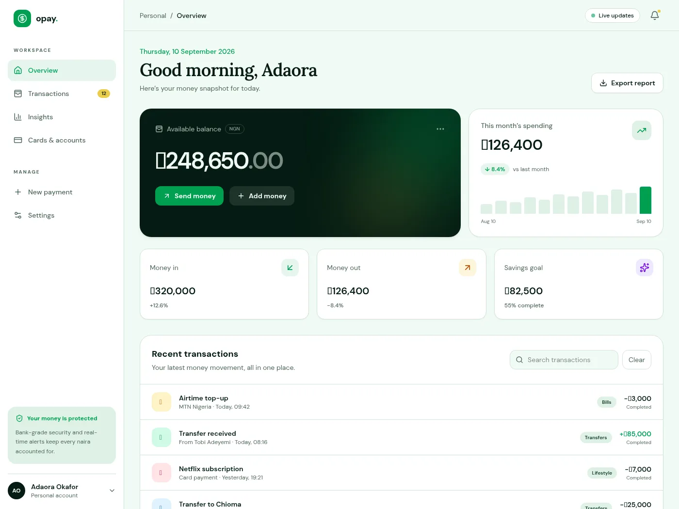 Opay Payment Tracker