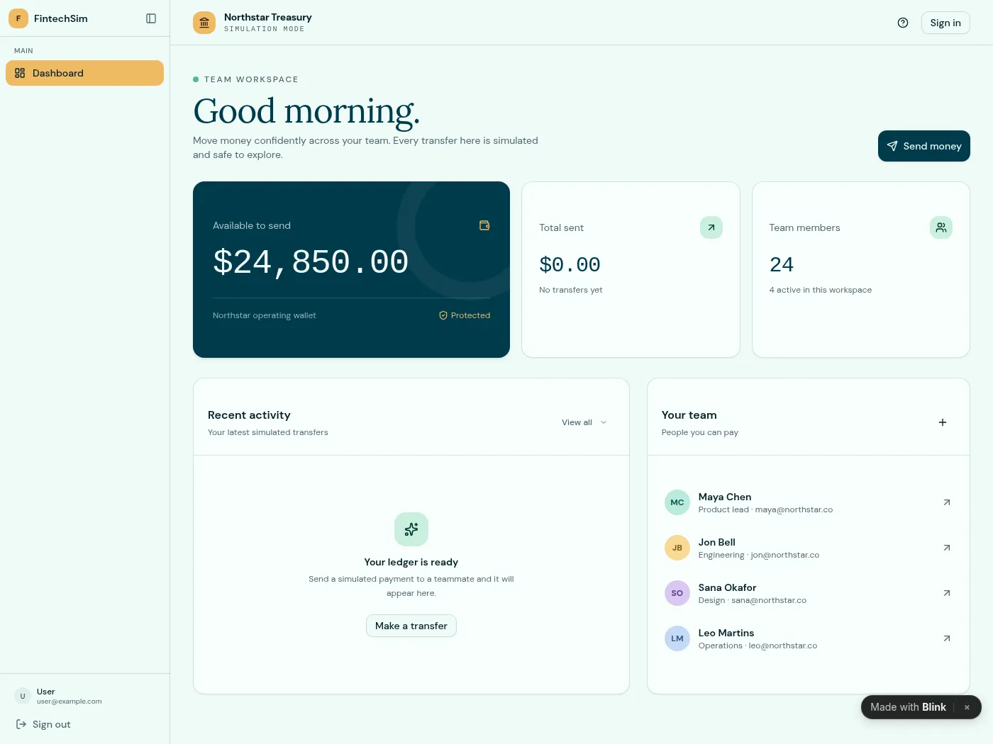FintechSim Team Suite