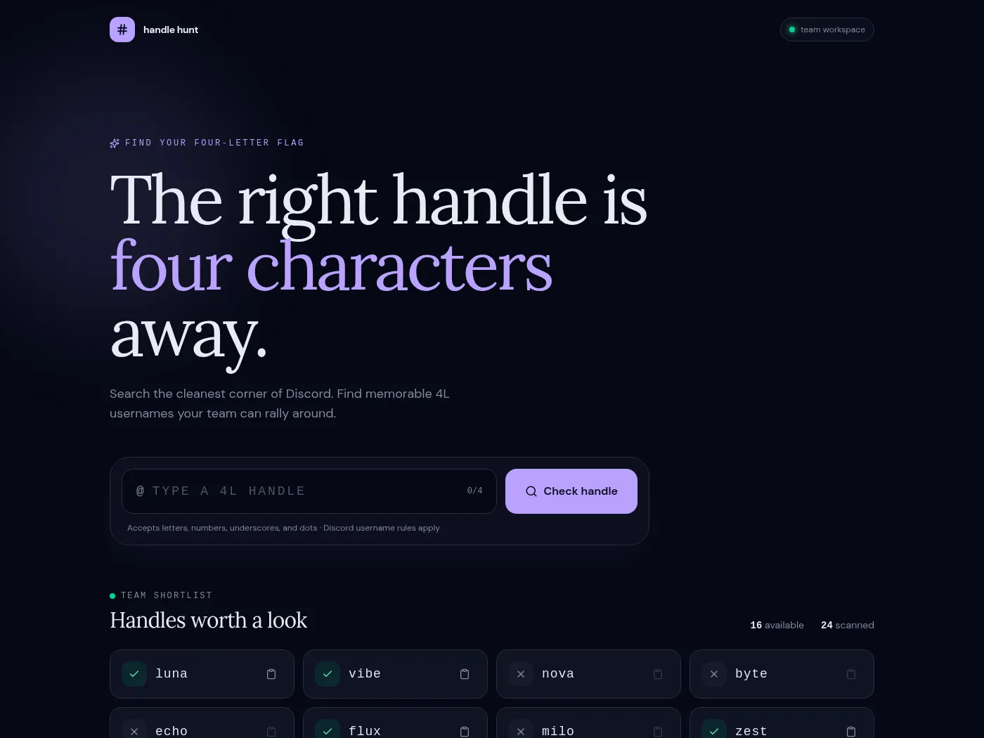 Discord Name Finder