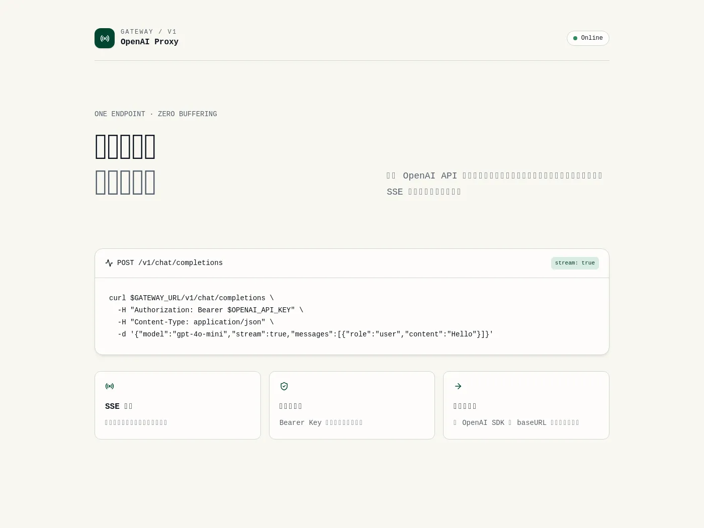 OpenAI Proxy Gateway
