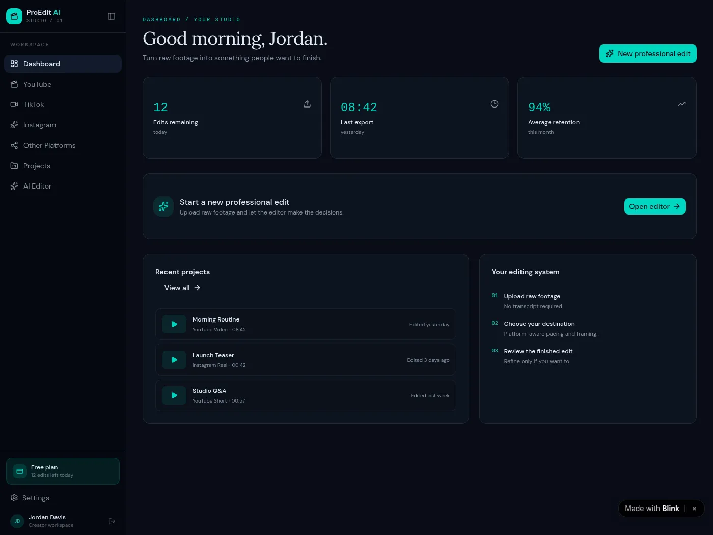 ProEdit AI Studio