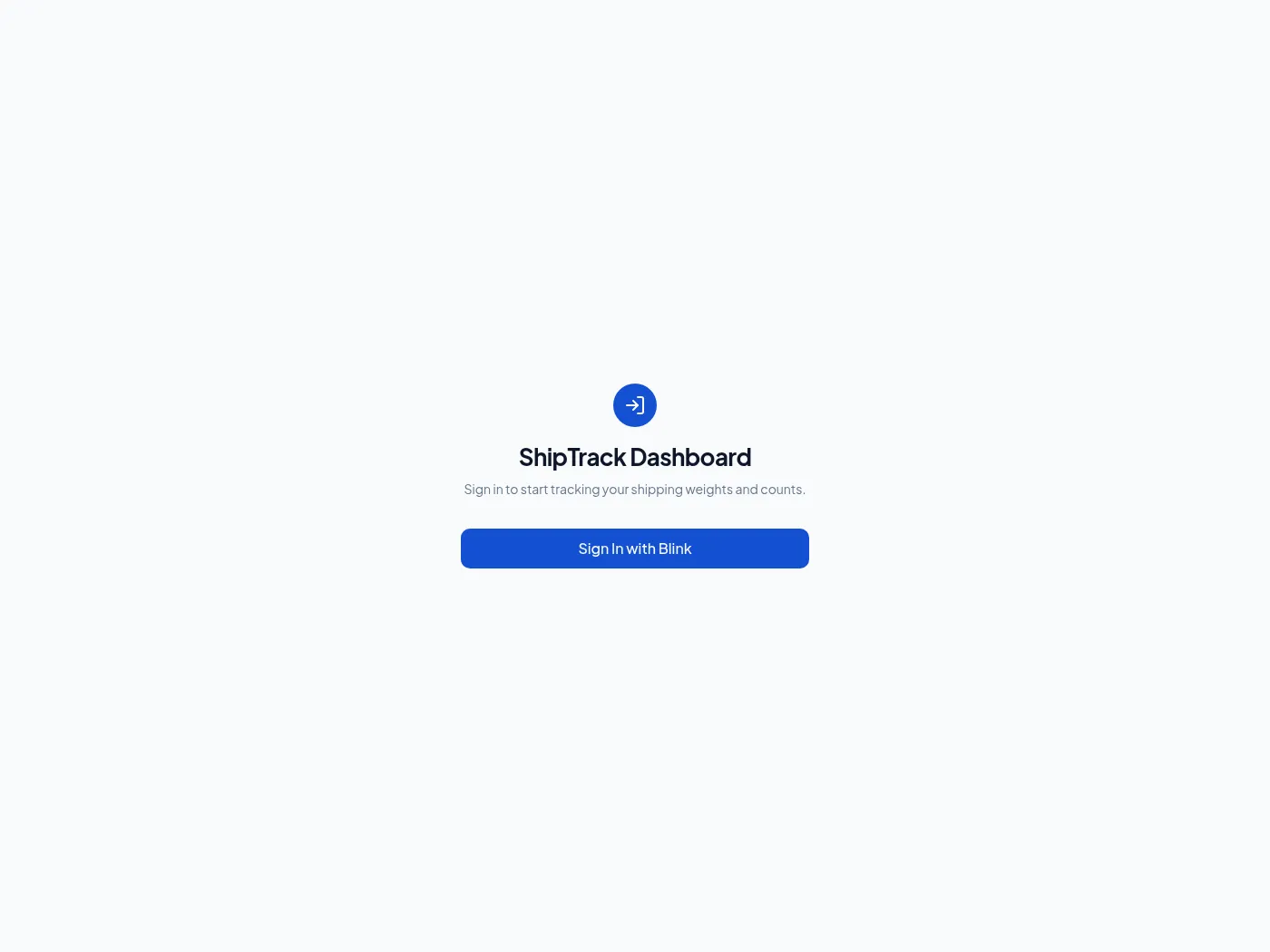 ShipTrack Dashboard