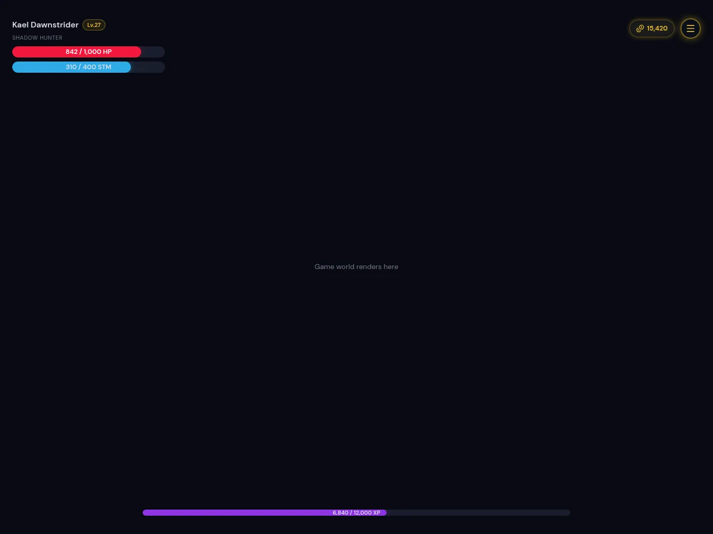 RPG Fantasy HUD Suite