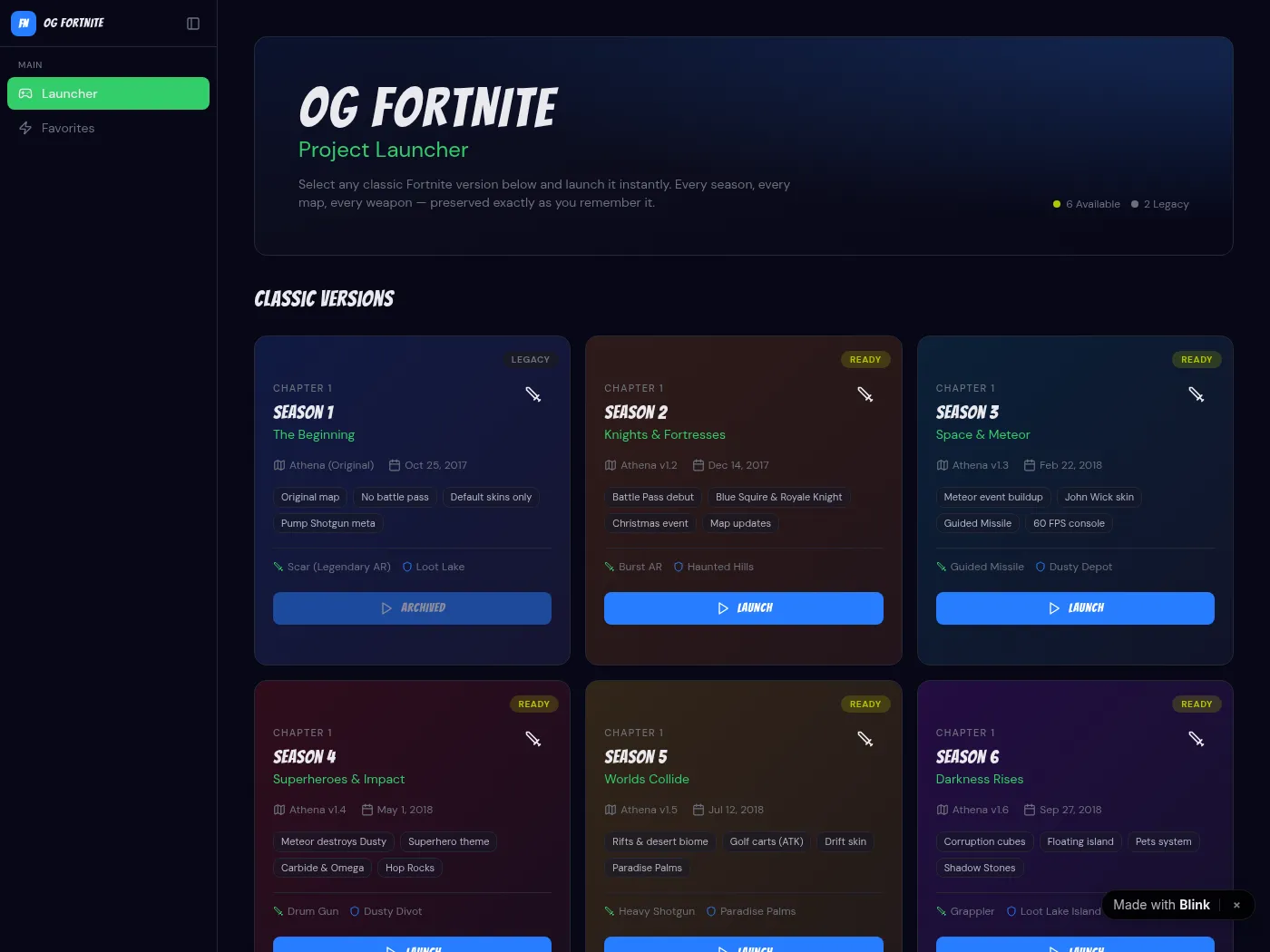 OG Fortnite Launcher