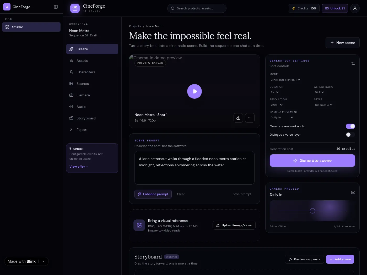 CineForge AI Studio