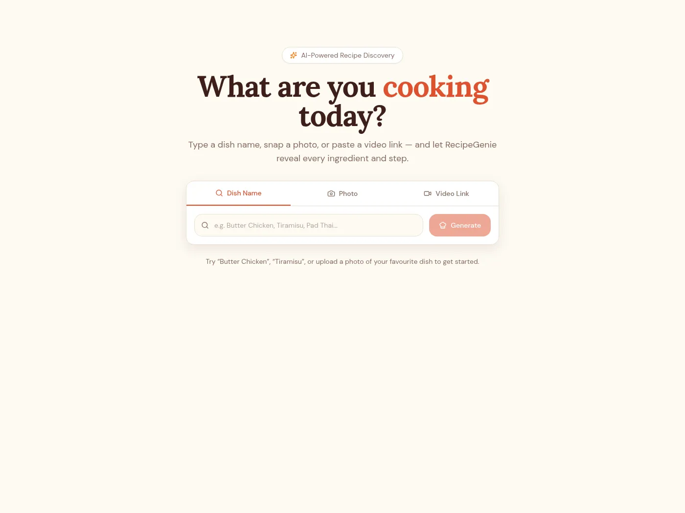 RecipeGenie