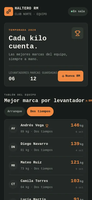 HalteroRM Record App