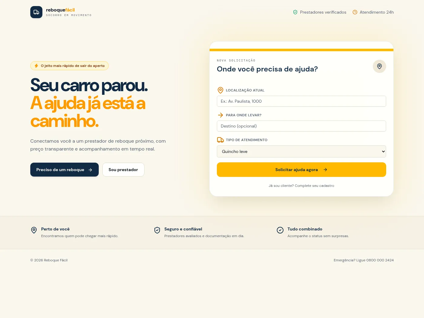 Reboque Fácil App