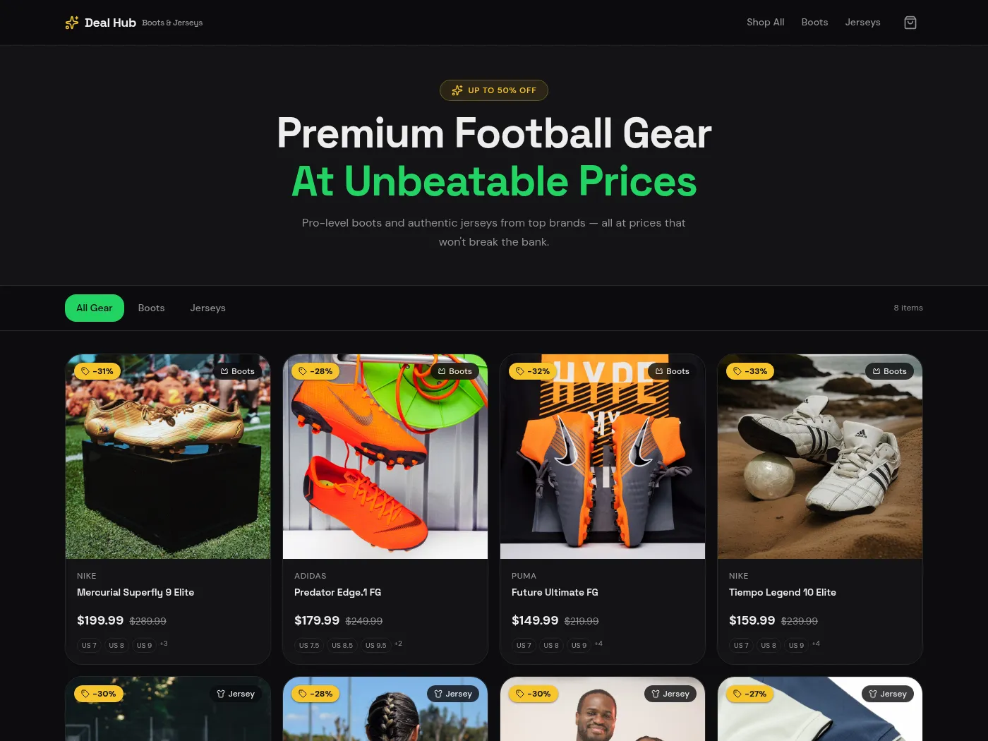 Boots & Jerseys Deal Hub