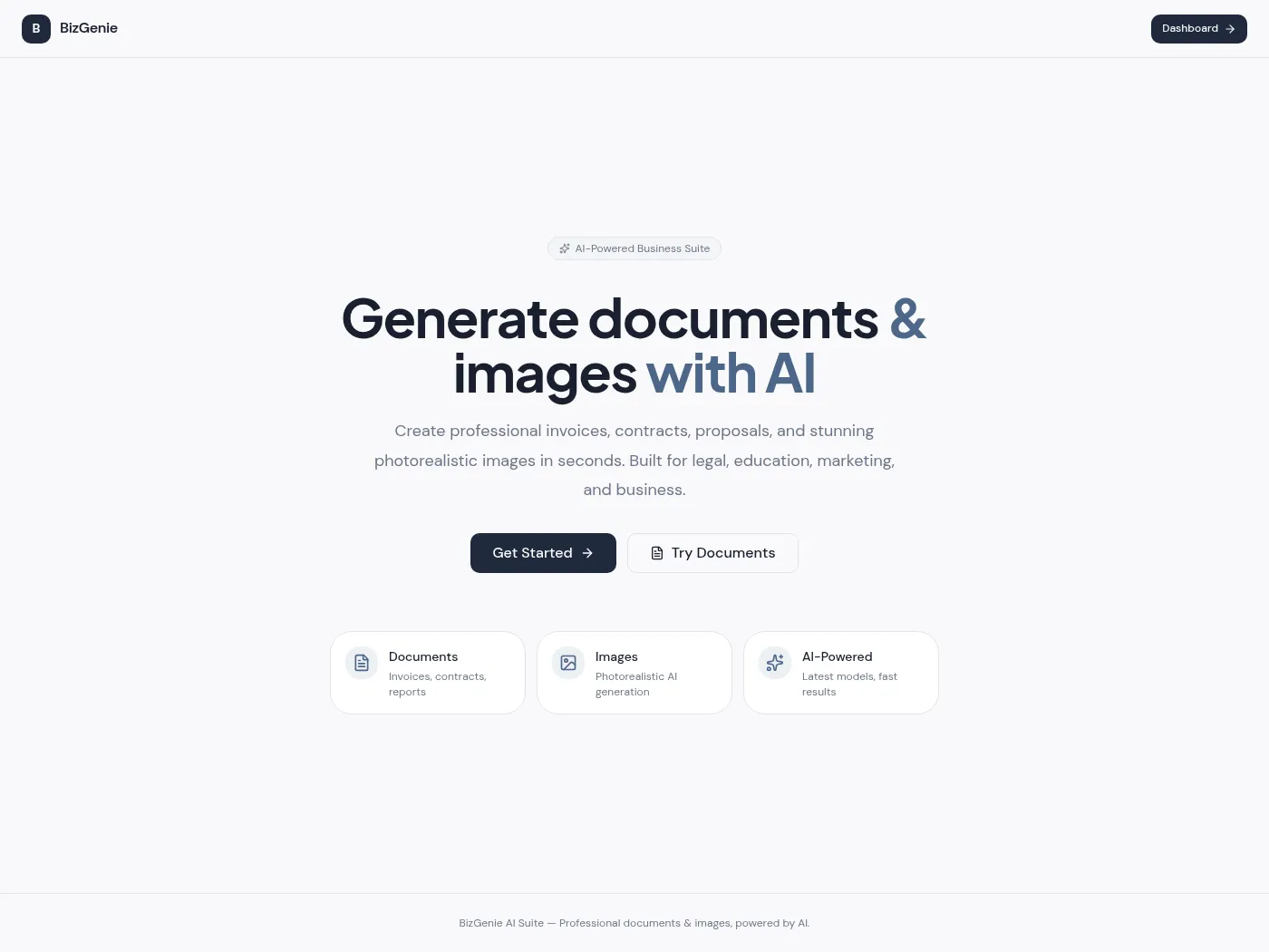 BizGenie AI Suite