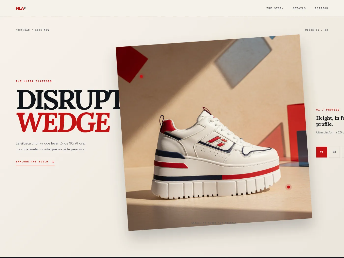Fila Wedge Sneaker Showcase