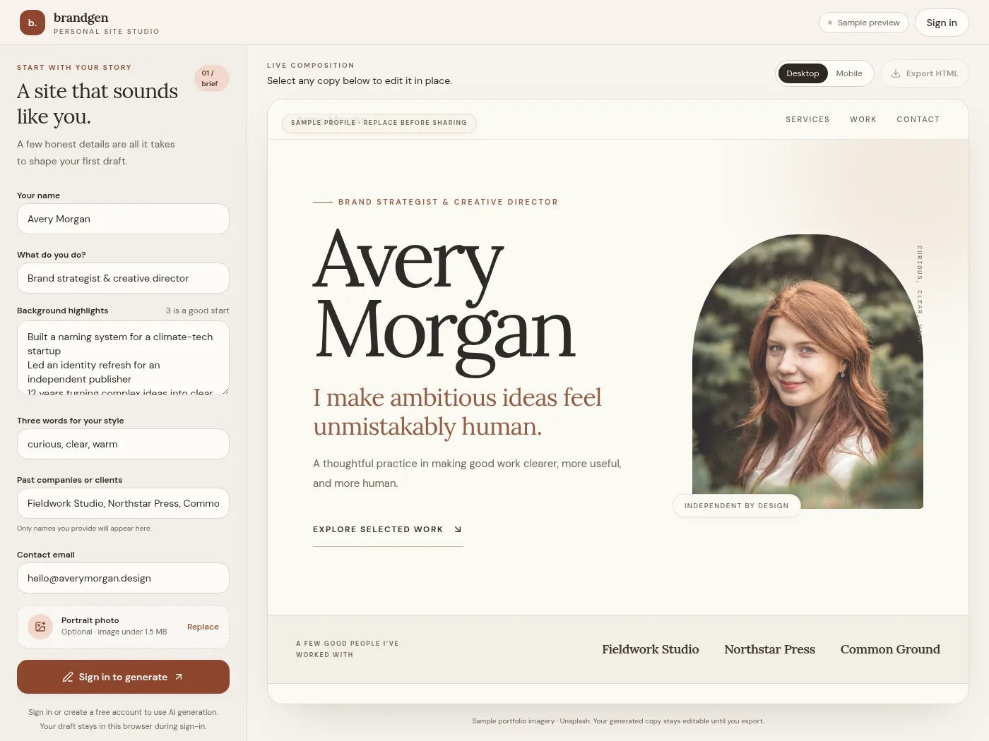 BrandGen Pro
