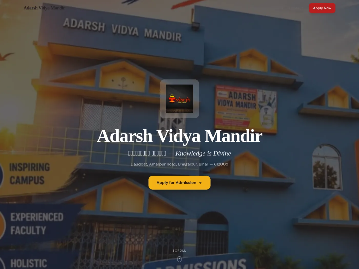 Adarsh Vidya Mandir Site