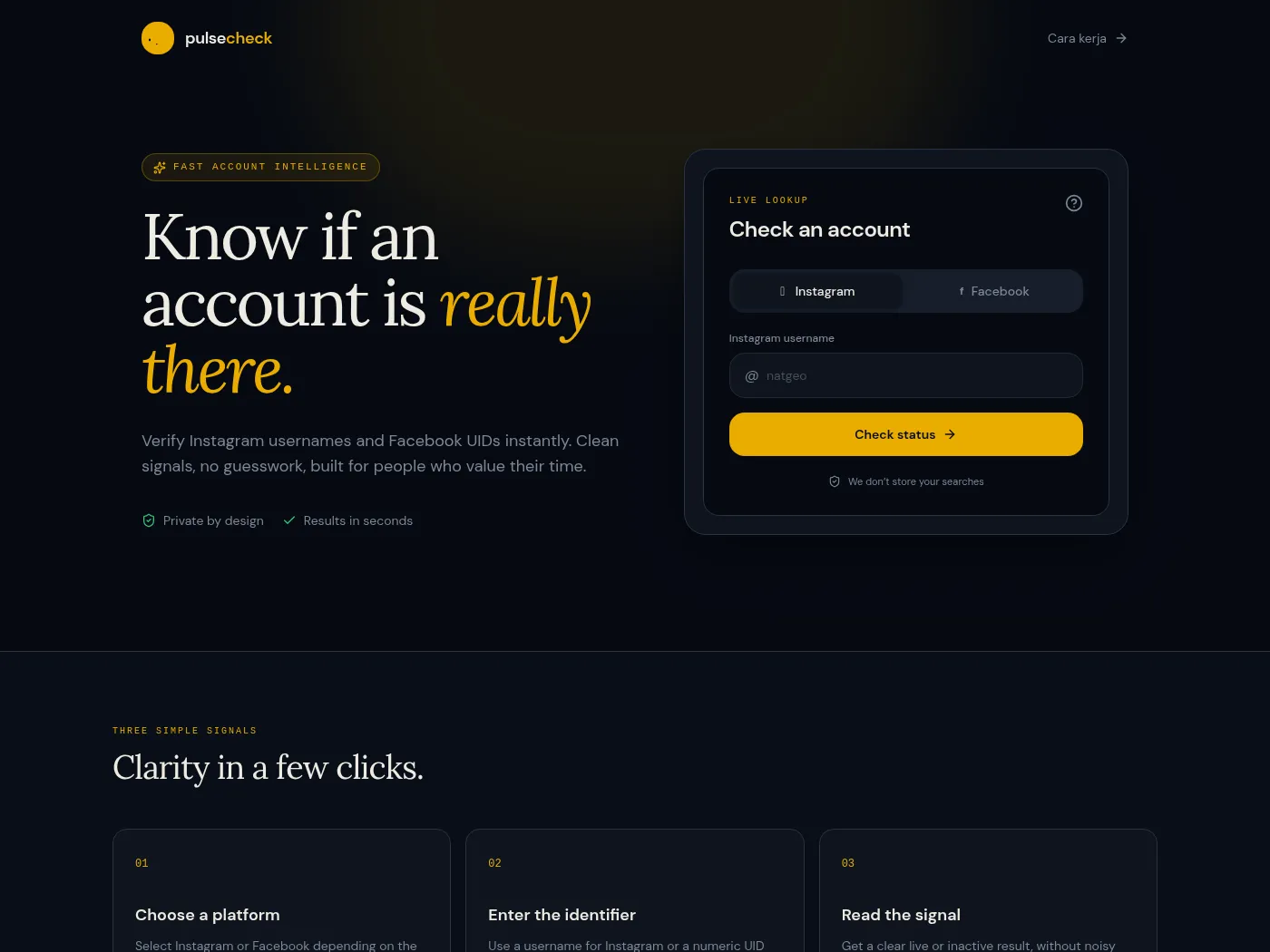 Account Status Checker