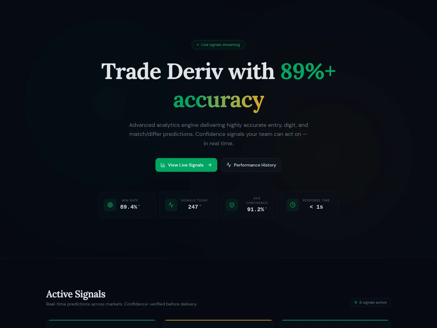Deriv Match Analyzer