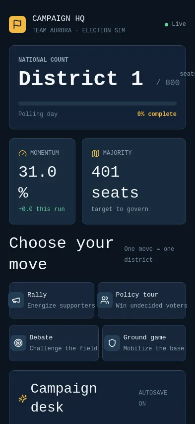 Election Simulator Mobile